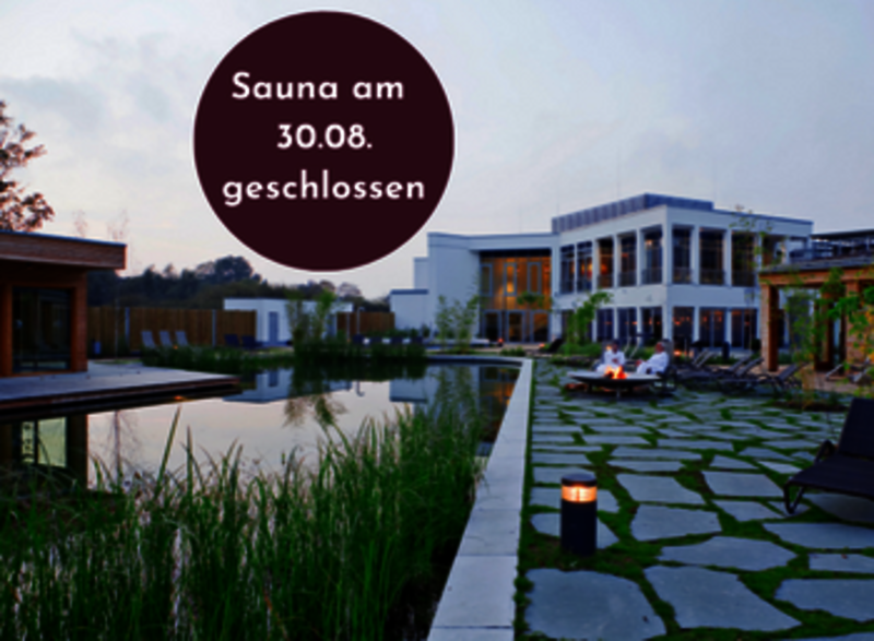 Sauna im Linus am 30.08. geschlossen